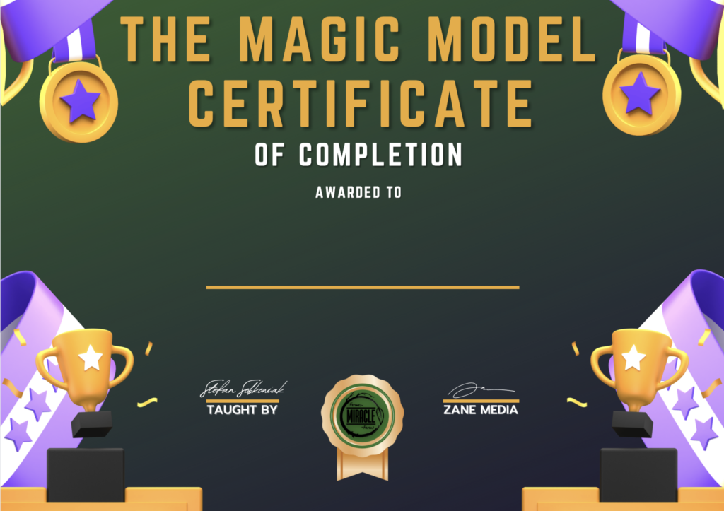 THE MAGIC MODEL CERTIFICATE – Permaculture Master Class